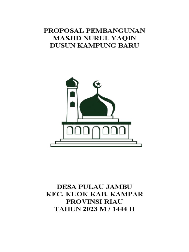 Proposal Masjid Nurul Yaqin | PDF