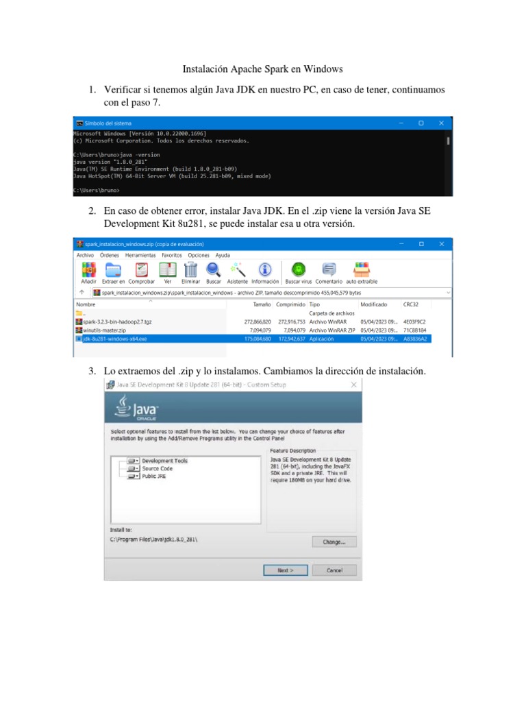 Instalación Apache Spark en Windows | PDF | Java (lenguaje de ...