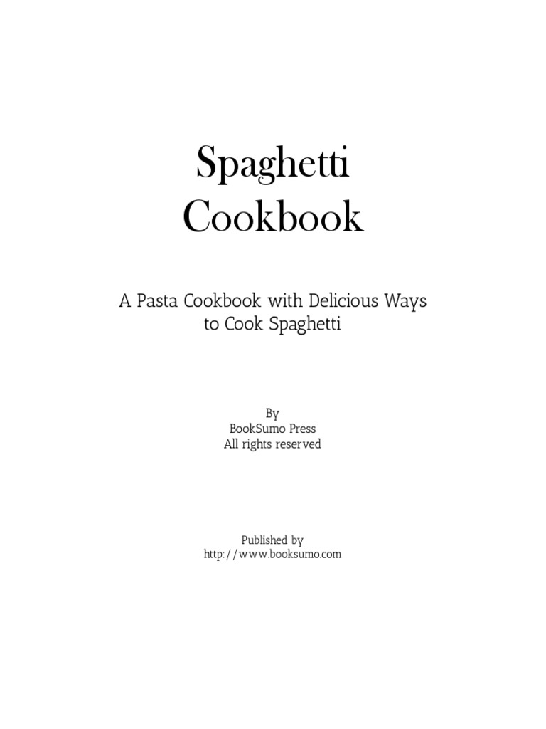 Eastern Spaghetti Recipes Guide | PDF | Spaghetti | Pasta