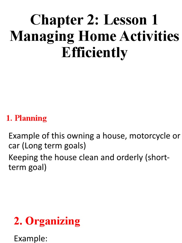 Tle 8 Home Management | PDF