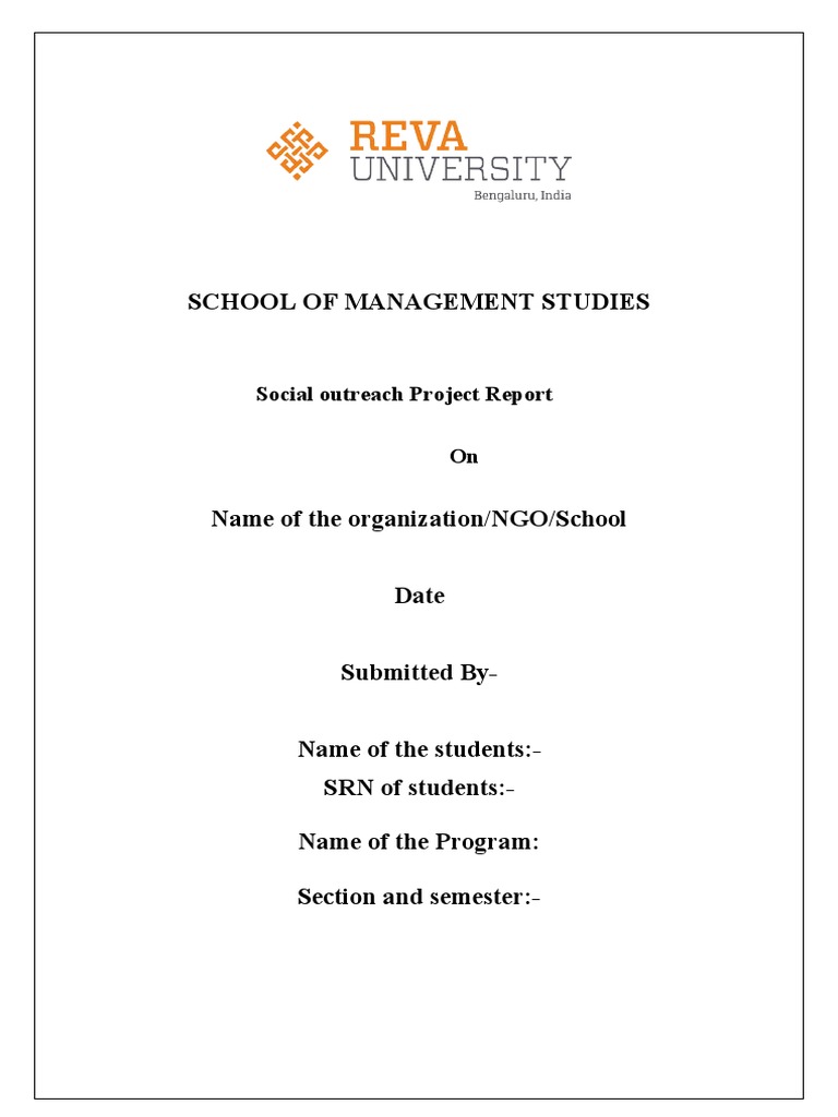 Social Outreach Report Format | PDF