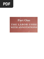 The Labor Code With Comments and Cases Vol 1. (Azucena JR., 2013) | PDF