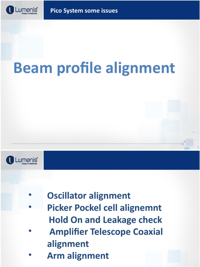 Pico System Some Issues (Alignment and Timing Control) | PDF | Laser ...