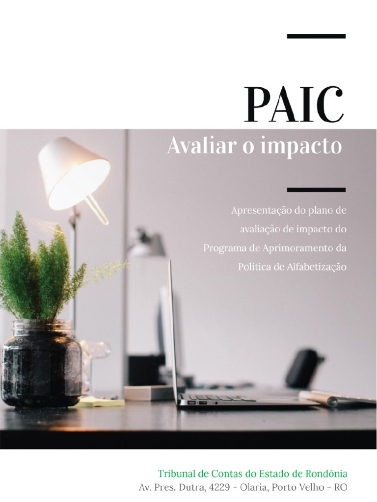 Proposta de Projeto - Avaliação de Impacto Do PAIC | PDF | Pedagogia ...