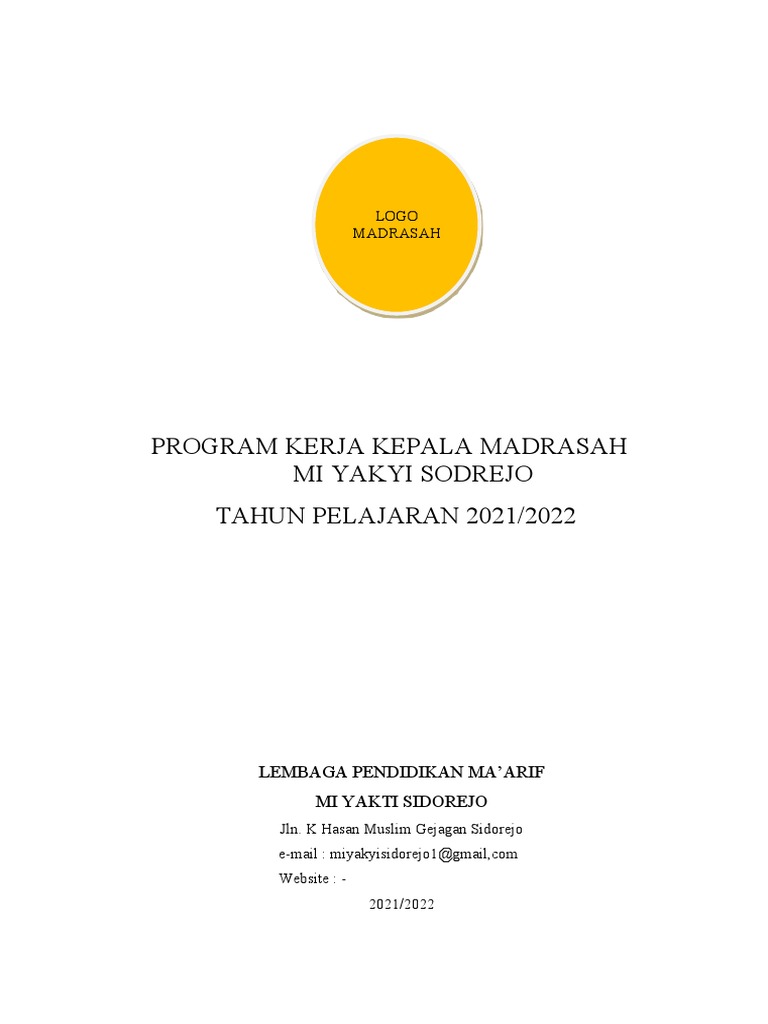 Program Kerja Kamad | PDF