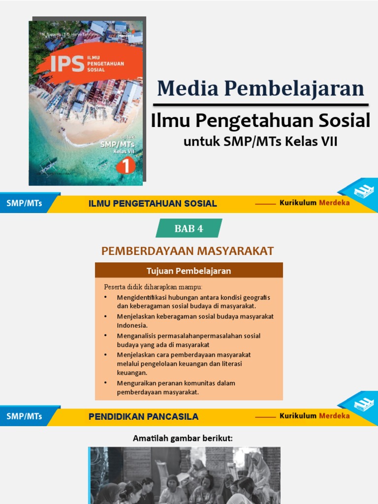 IPS SMP Kelas VII - Bab 4 Pemberdayaan Masyarakat | PDF