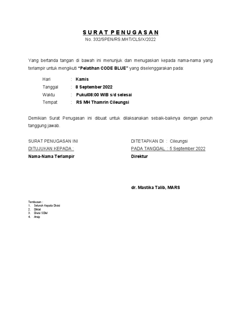 Undangan CODE BLUE | PDF