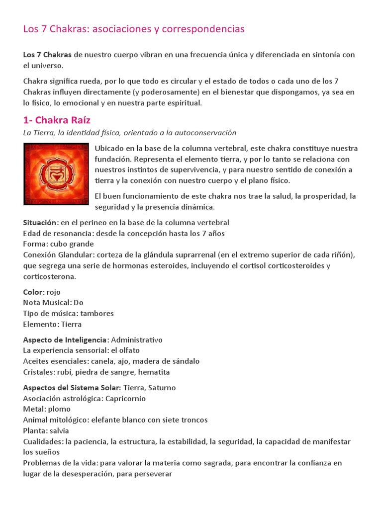 Los 7 Chakras: Guía de Bienestar Energético | PDF | Amor | Placer
