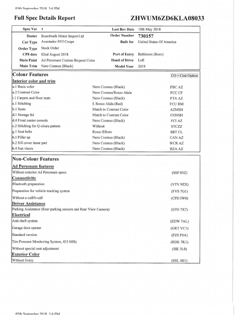 Rosso Mimir SVJ Coupe | PDF