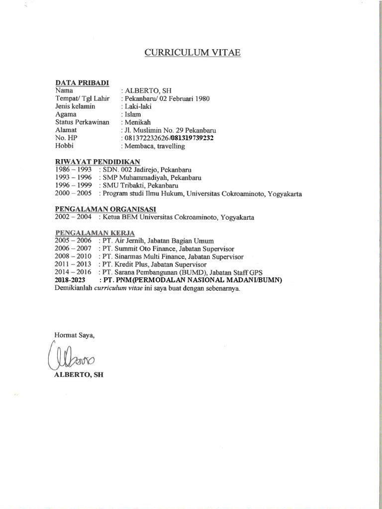 Curriculum Vitae | PDF