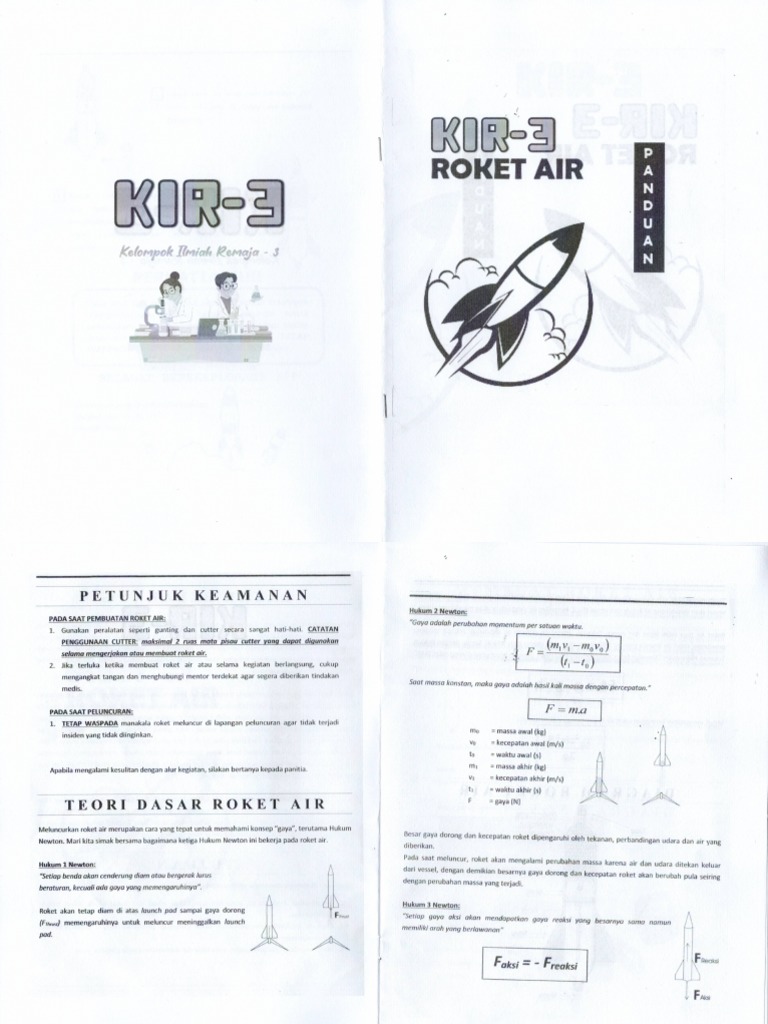 Buku Panduan Roket Air KIR-3 | PDF