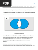 Operasi Himpunan: Irisan dan Gabungan | PDF