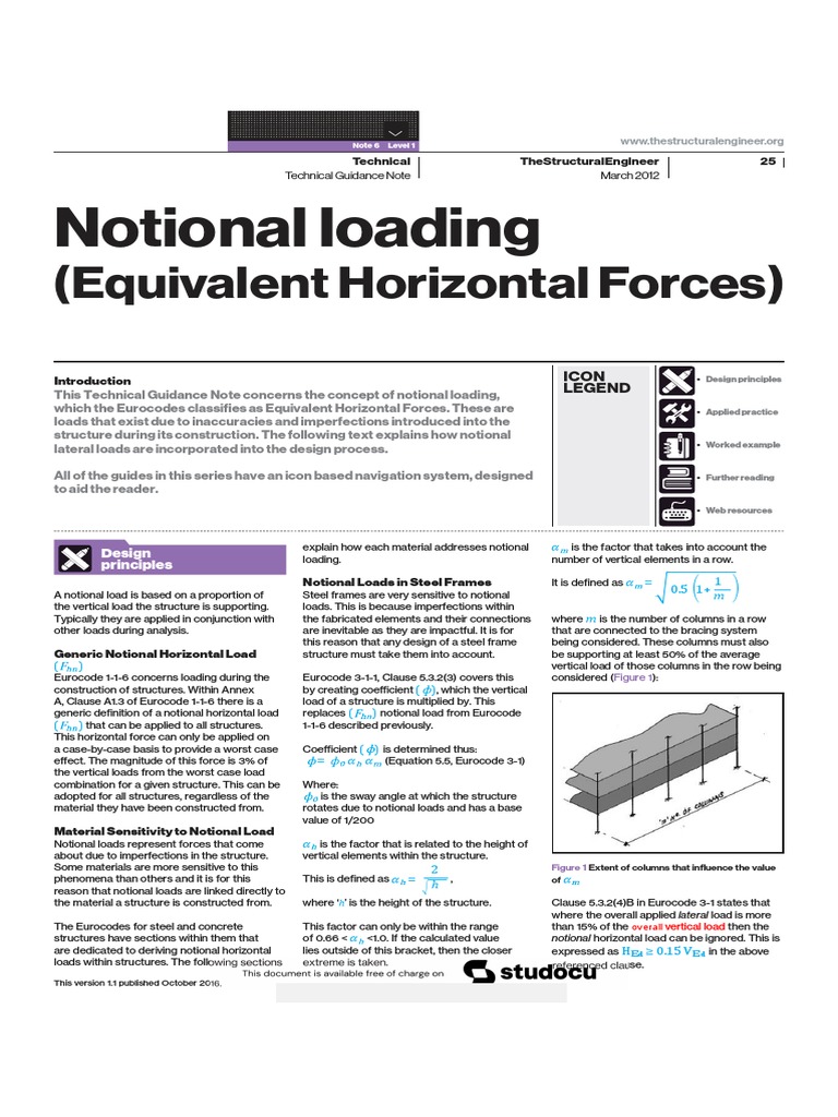 TGN 1 6 Notional Loading Edited3 | Download Free PDF | Force | Column