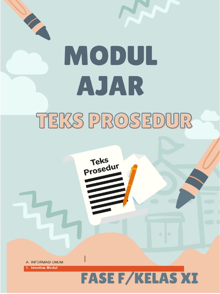 Modul Ajar Teks Prosedur | PDF | Karier & Perkembangan | Seni & Disiplin Bahasa