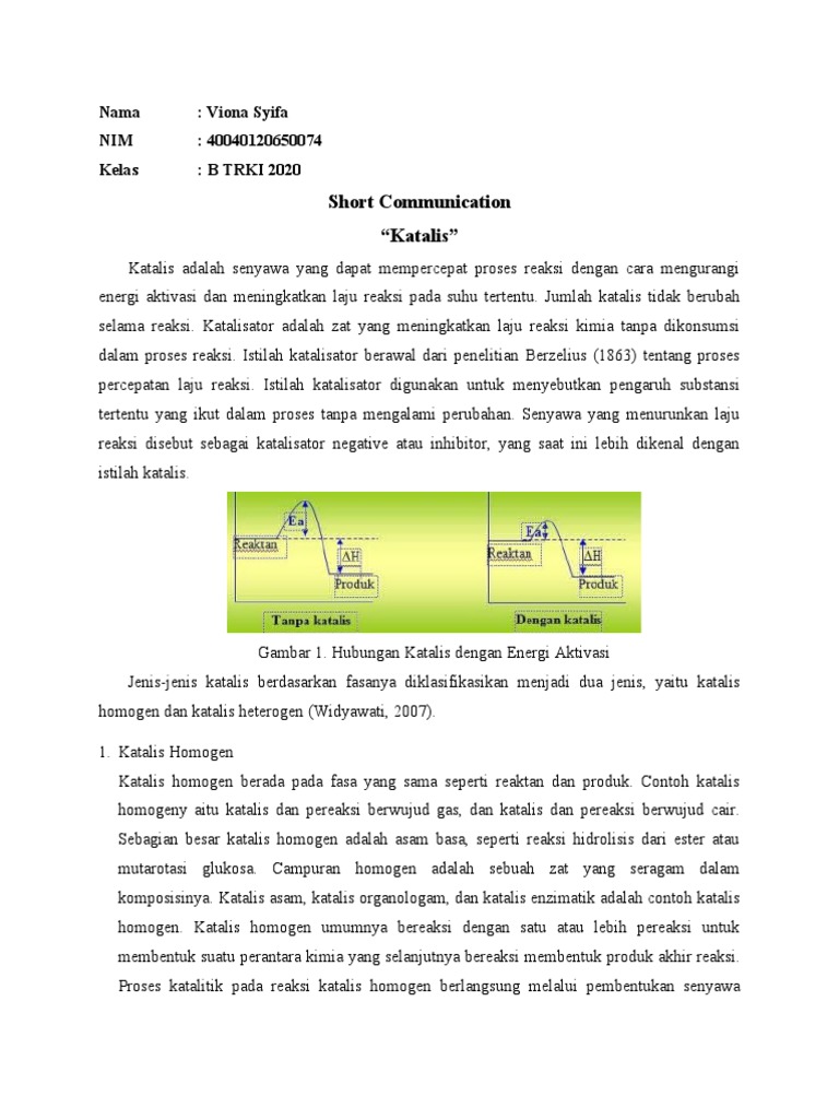 Viona Syifa - 40040120650074 - Tugas Short Communication | PDF