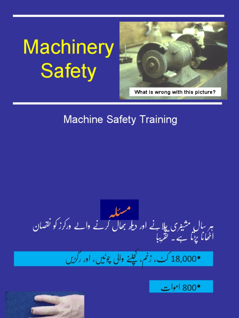 Machine - Safety - Urdu | PDF | Machines | Tools