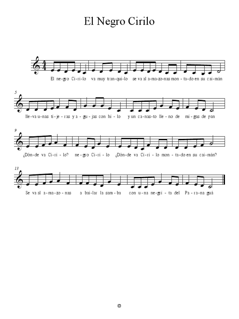 El Negro Cirilo | PDF