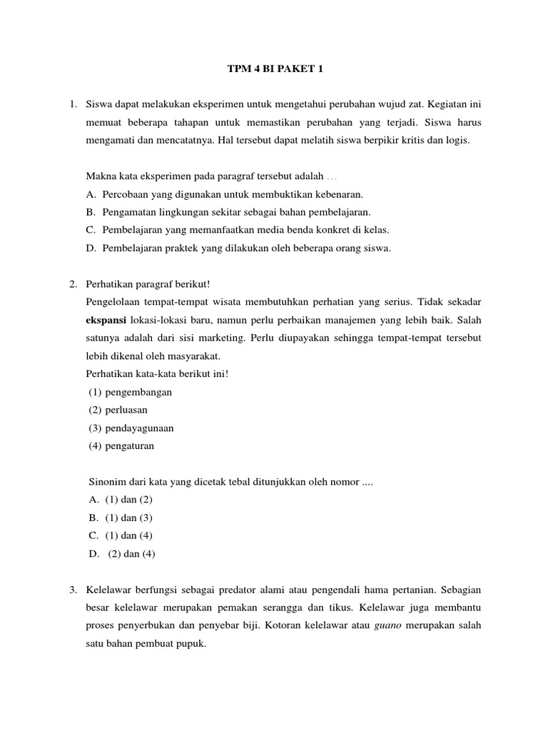 TPM 4 Bi P1 | PDF | Karier & Perkembangan