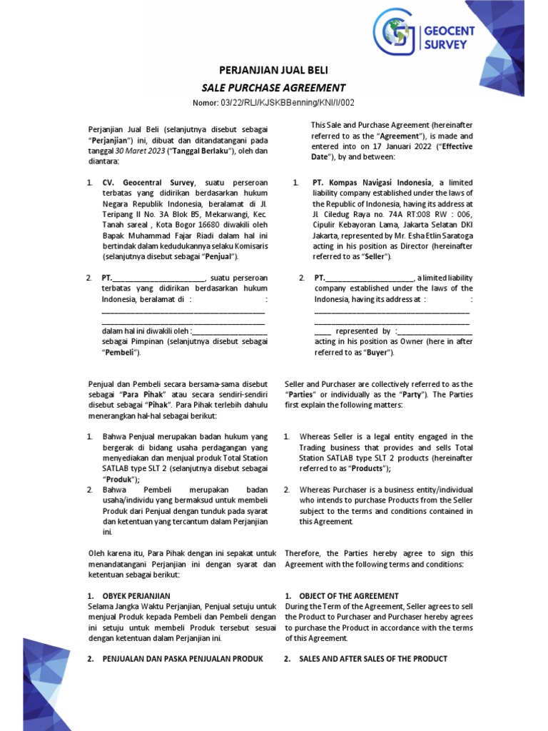 Surat Jual Beli | PDF