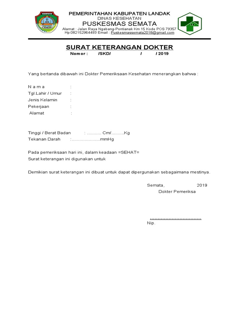 Surat Keterangan Dokter | PDF