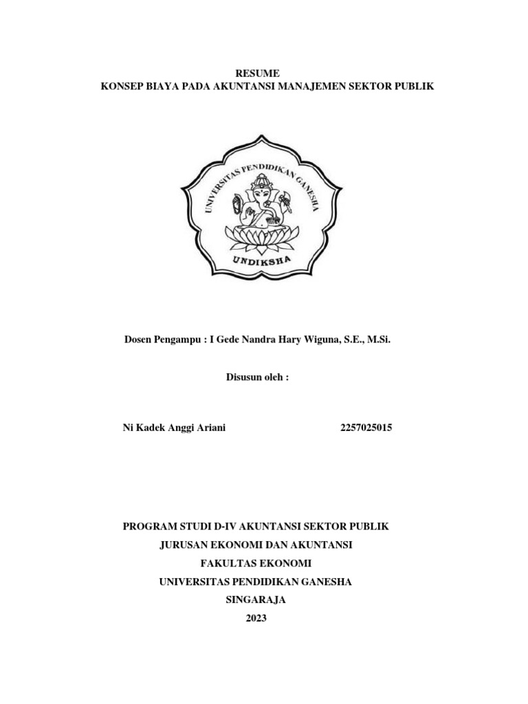 Resume Bab 8 Prak Amsp - 5015 - Ni Kadek Anggi Ariani | PDF | Bisnis | Pengelolaan Keuangan & Uang