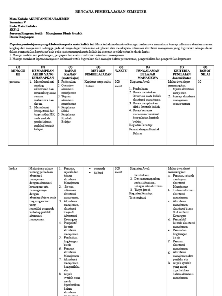 AKUNTANSI MANAJEMEN Rps | PDF