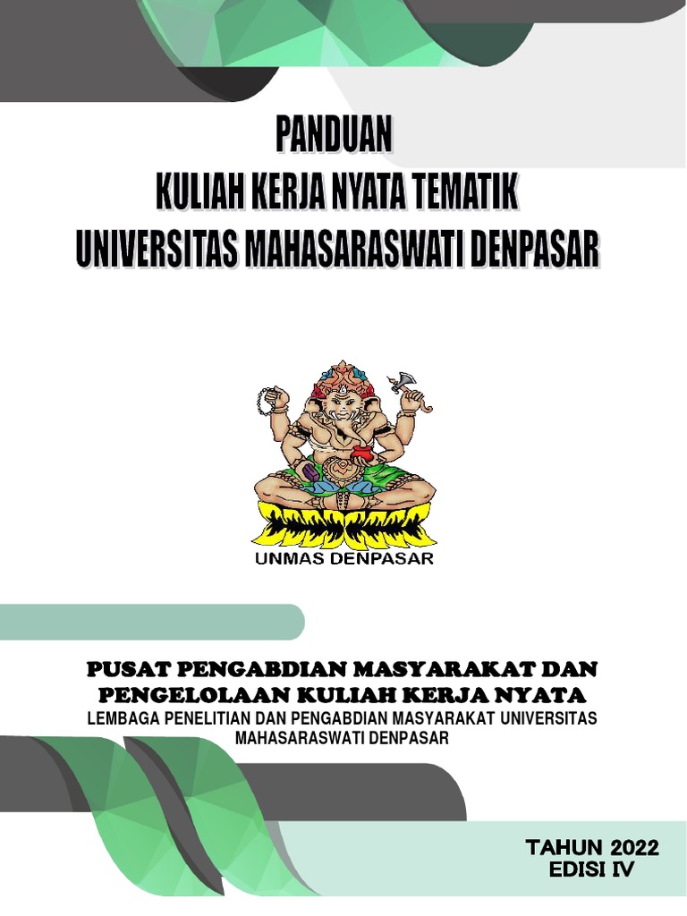 Buku Panduan KKN Tematik Universitas Mahasaraswati Denpasar | PDF