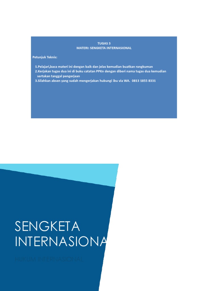 Ppt-Sengketa Internasional | PDF