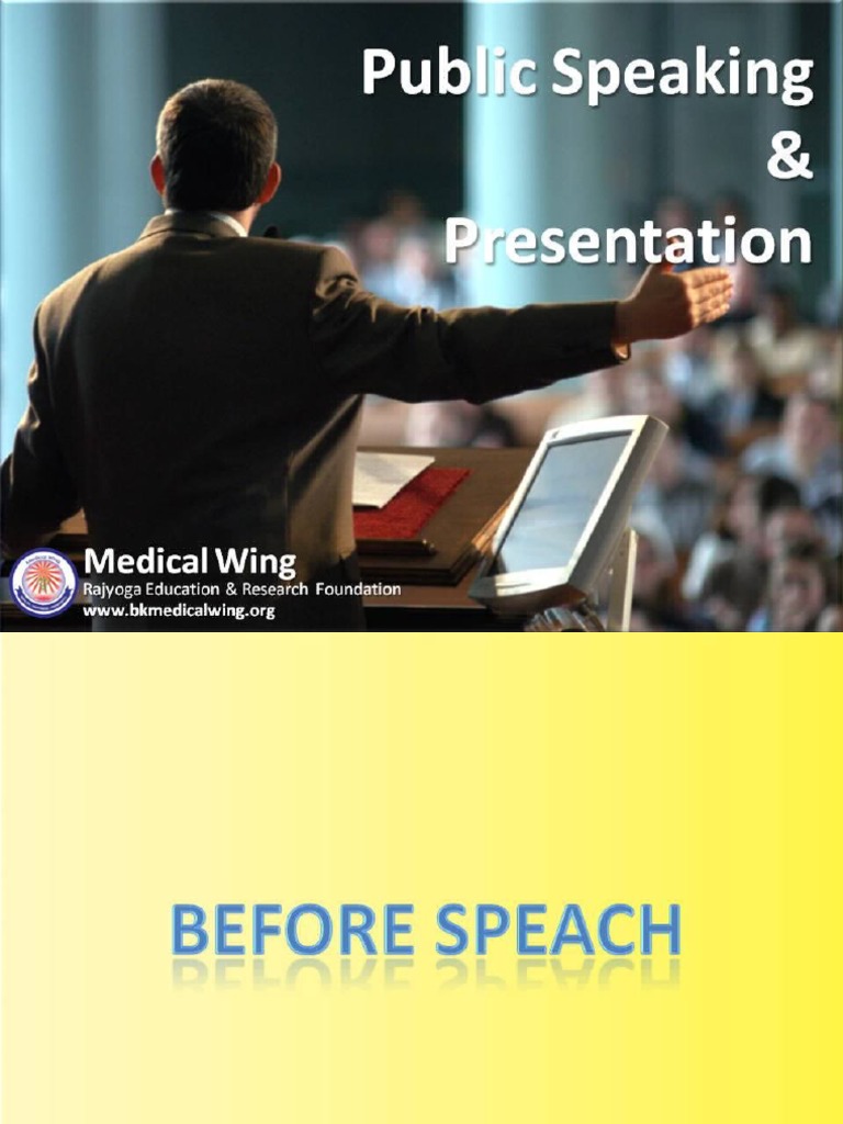 Public Speaking & Presentation | PDF