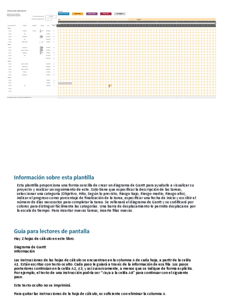 Diagrama - de - Gantt - C3 - A1gil Formato Ejemplo | PDF | Hoja de ...