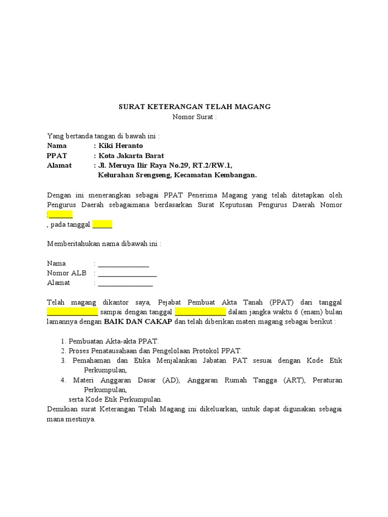 FORMAT IPPAT Salinan | PDF