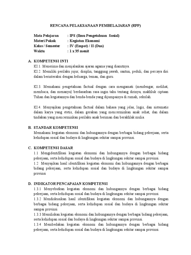 RPP Ips | PDF