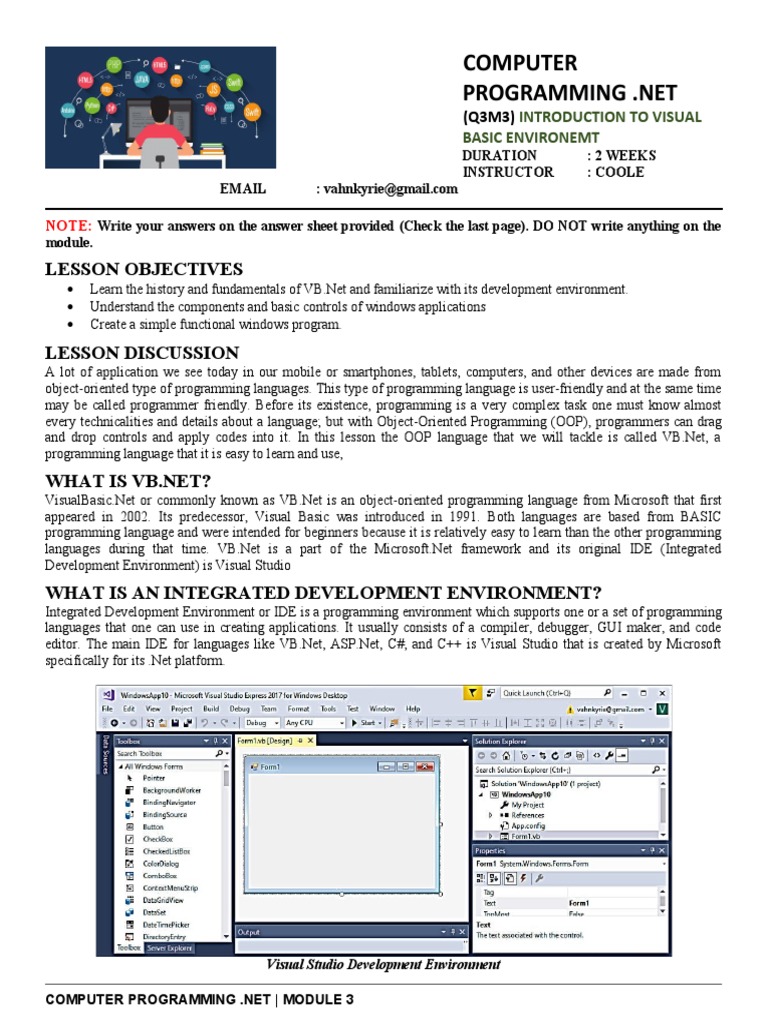 Comprog Module M7 Final Pdf Integrated Development Environment Window Computing