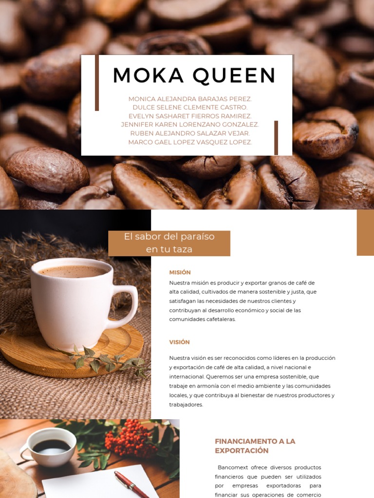Moka Queen | PDF | Exportaciones | Industrias de servicio