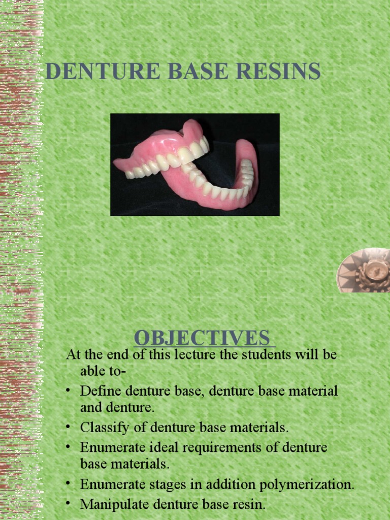 Denture Base Polymers | PDF | Dentures | Polymers