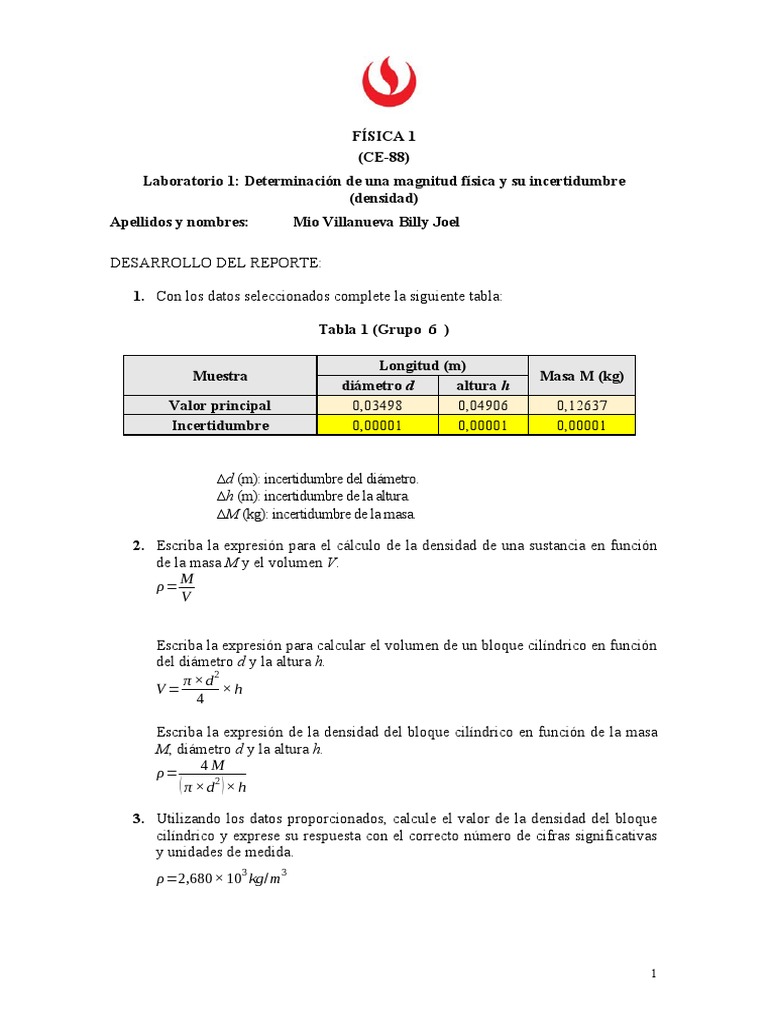 W31a Ce88 L1 Mio | PDF | Densidad | Kilogramo