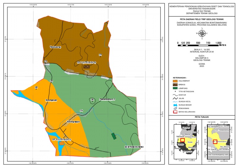 Peta Litologi Geotek Klp. 5 | PDF