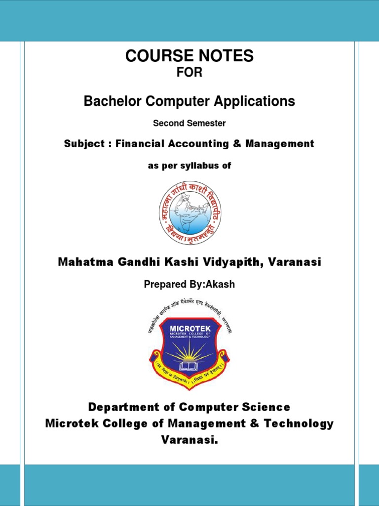 BCA, BBA, BCOM-Financial Accounting | PDF | Debits And Credits ...