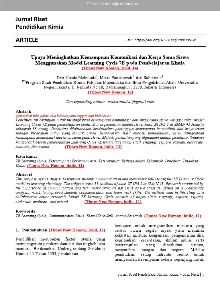 Article Template JRPK (Bahasa Indonesia) - SAGE-Vancouver (Brackets) | PDF