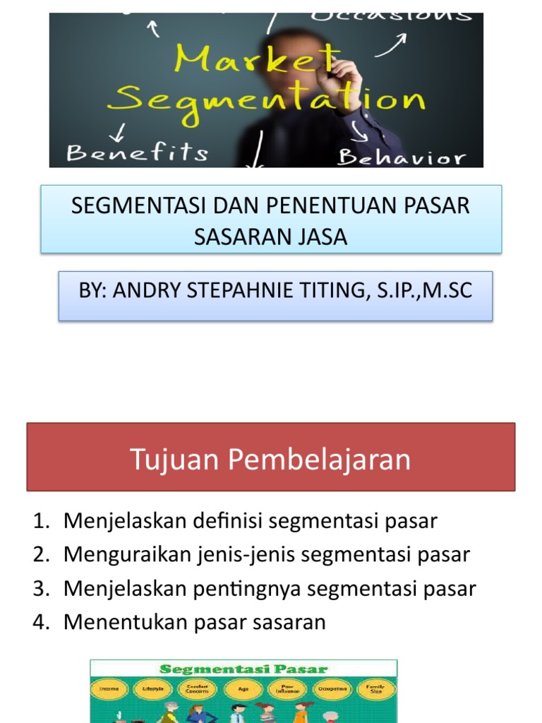 Segmentasi dan Pasar Sasaran Jasa | PDF