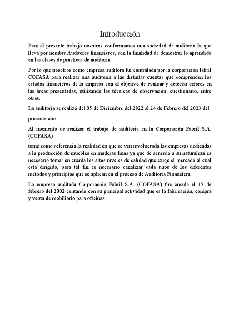 Introducción Proyecto | PDF