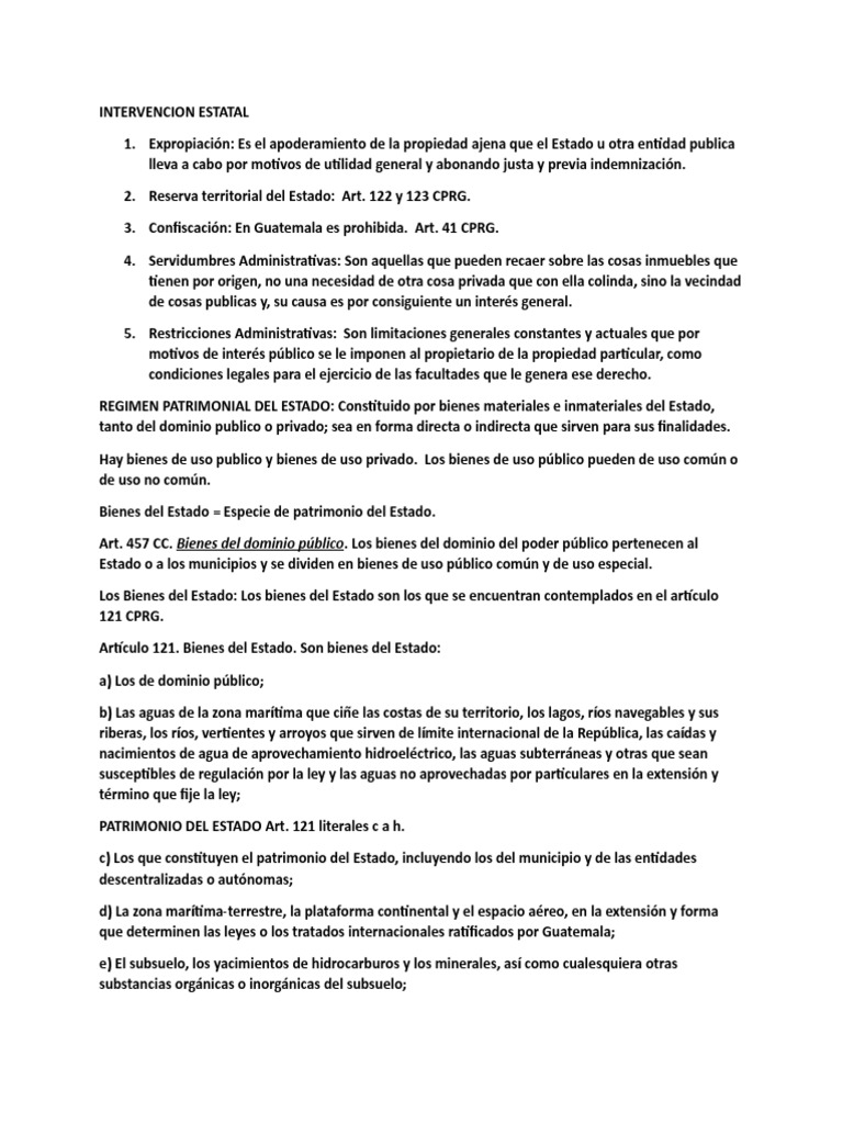 Intervencion Estatal Apuntes para El Examen Final | PDF | Subasta ...