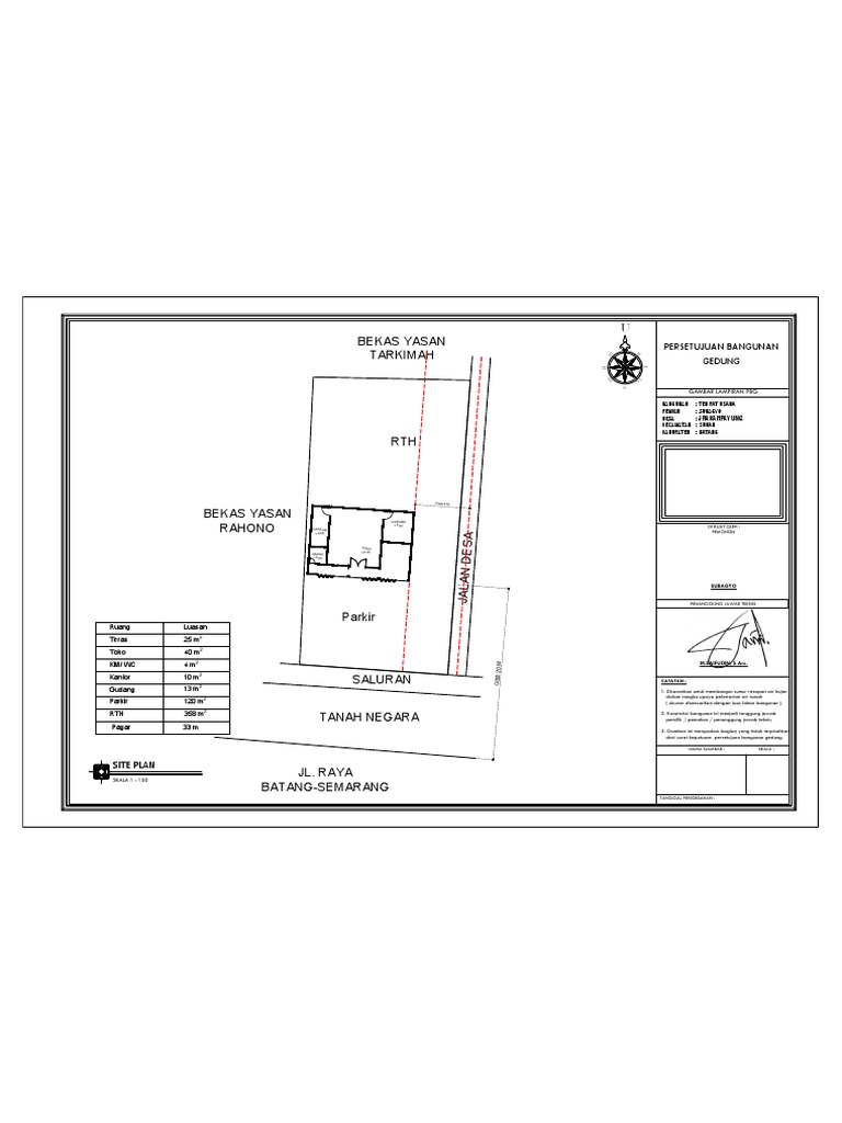 Denah Siteplan | PDF