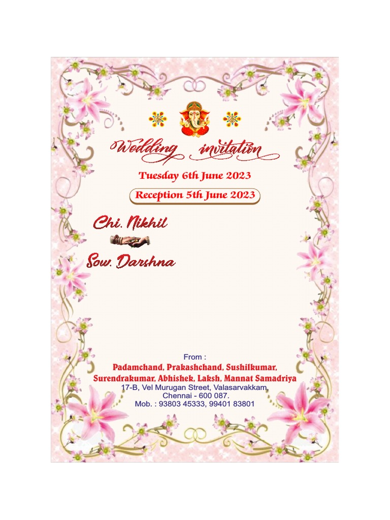 Samdariya Invite (ND) - 4P | PDF