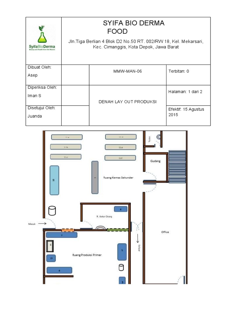 Contoh Layout Produksi | PDF