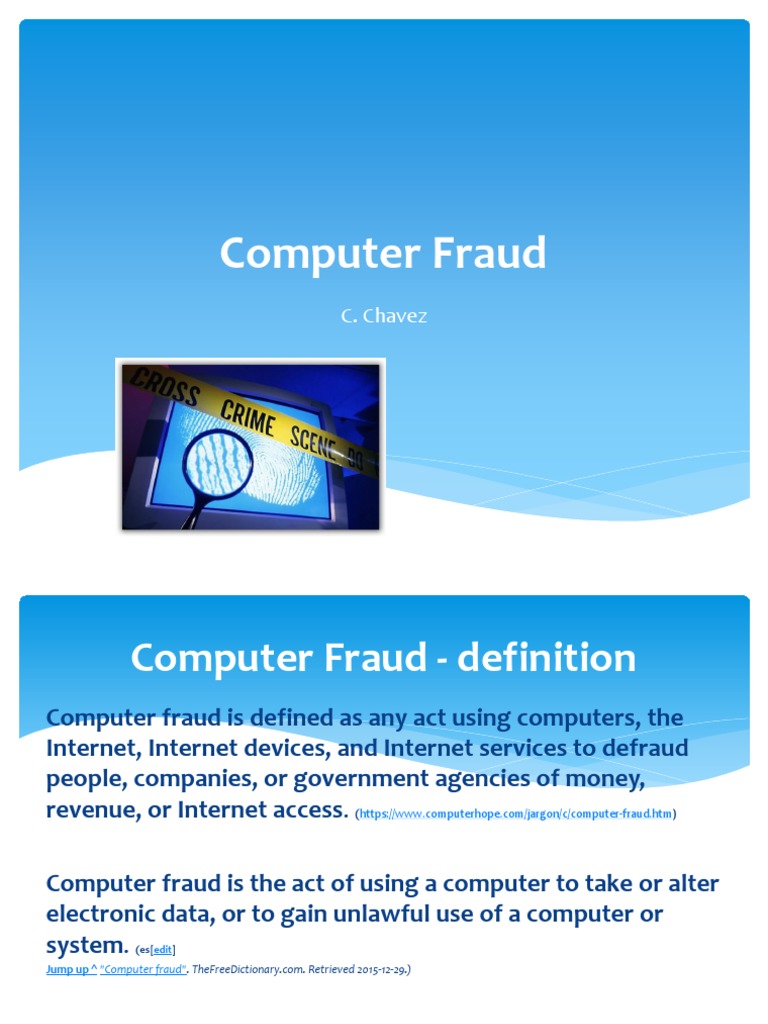Computer Fraud | PDF | Fraud | Computer Security