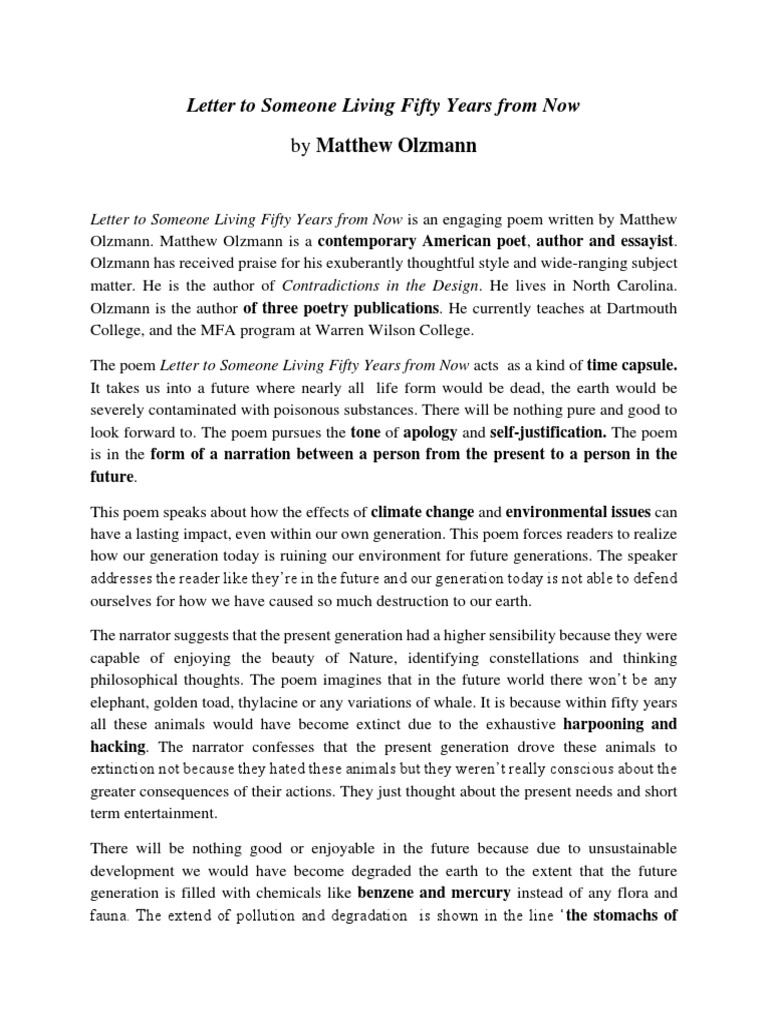 Letter To Someone Poem | PDF | Poetry | Thought