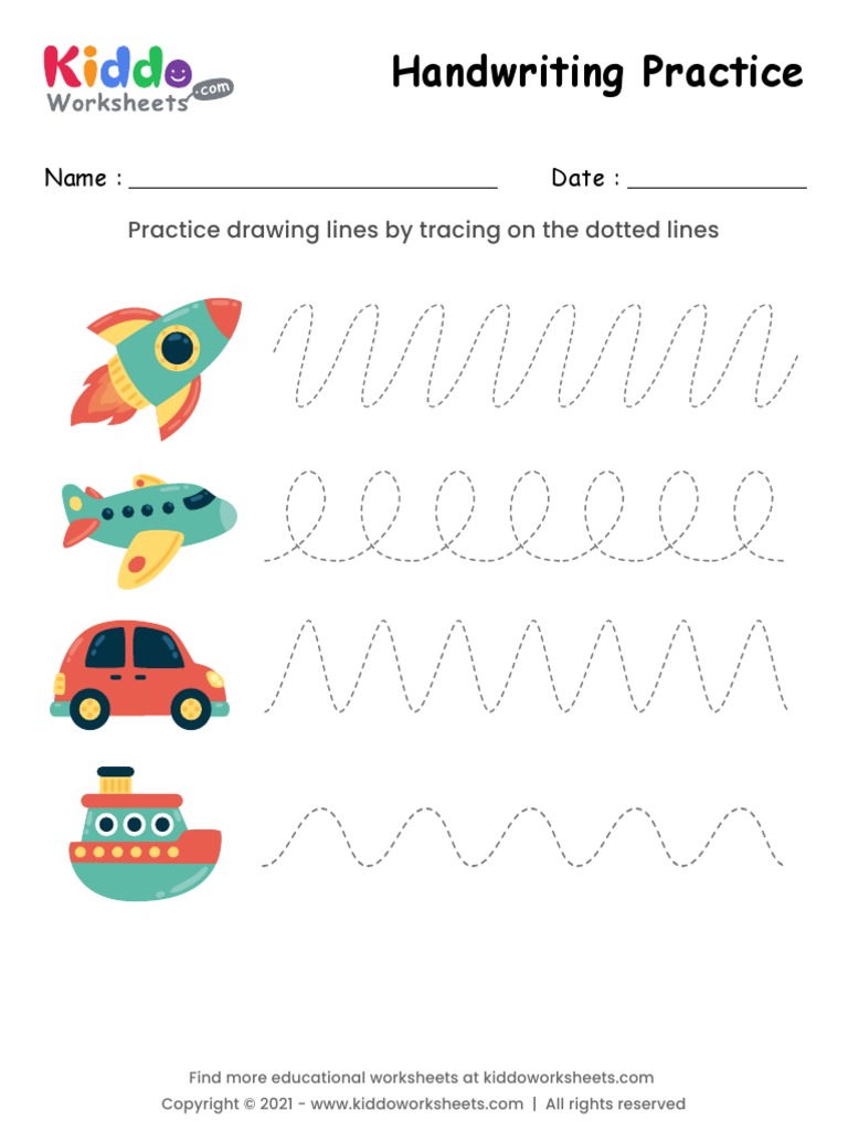 Handwriting Practice Tracing Worksheet | PDF