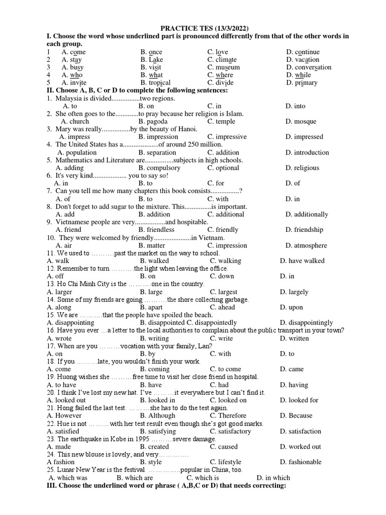 Practice Test | Download Free PDF | Toothbrush