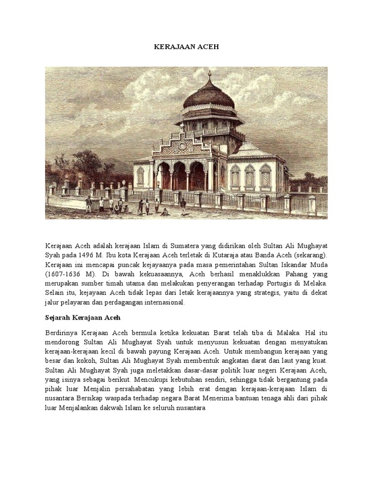 Kerajaan Aceh | PDF